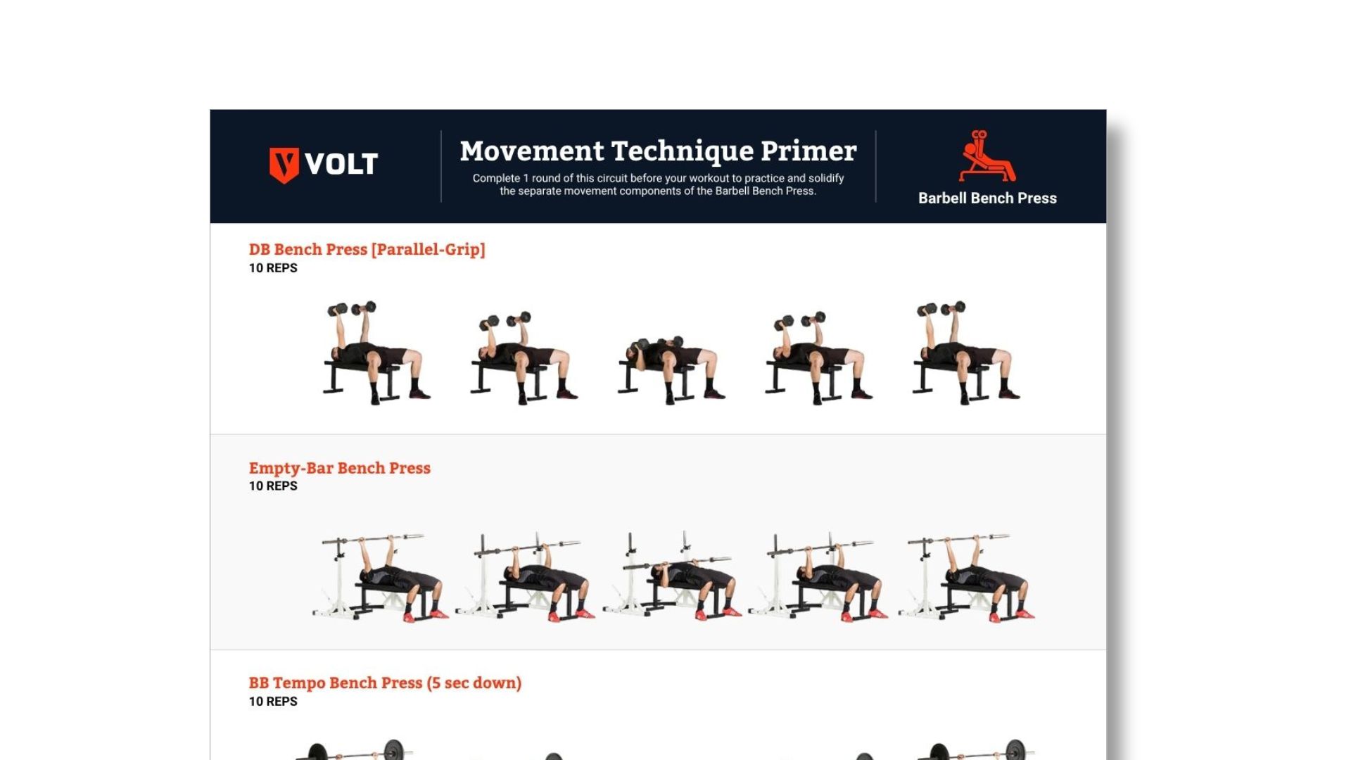 Bench Press Technique Primer – Volt Athletics